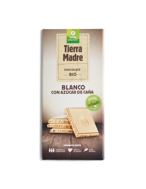 TABLETA CHOCOLATE ECOLÓGICO BLANCO CON MASCOBADO 100g TIERRA MADRE